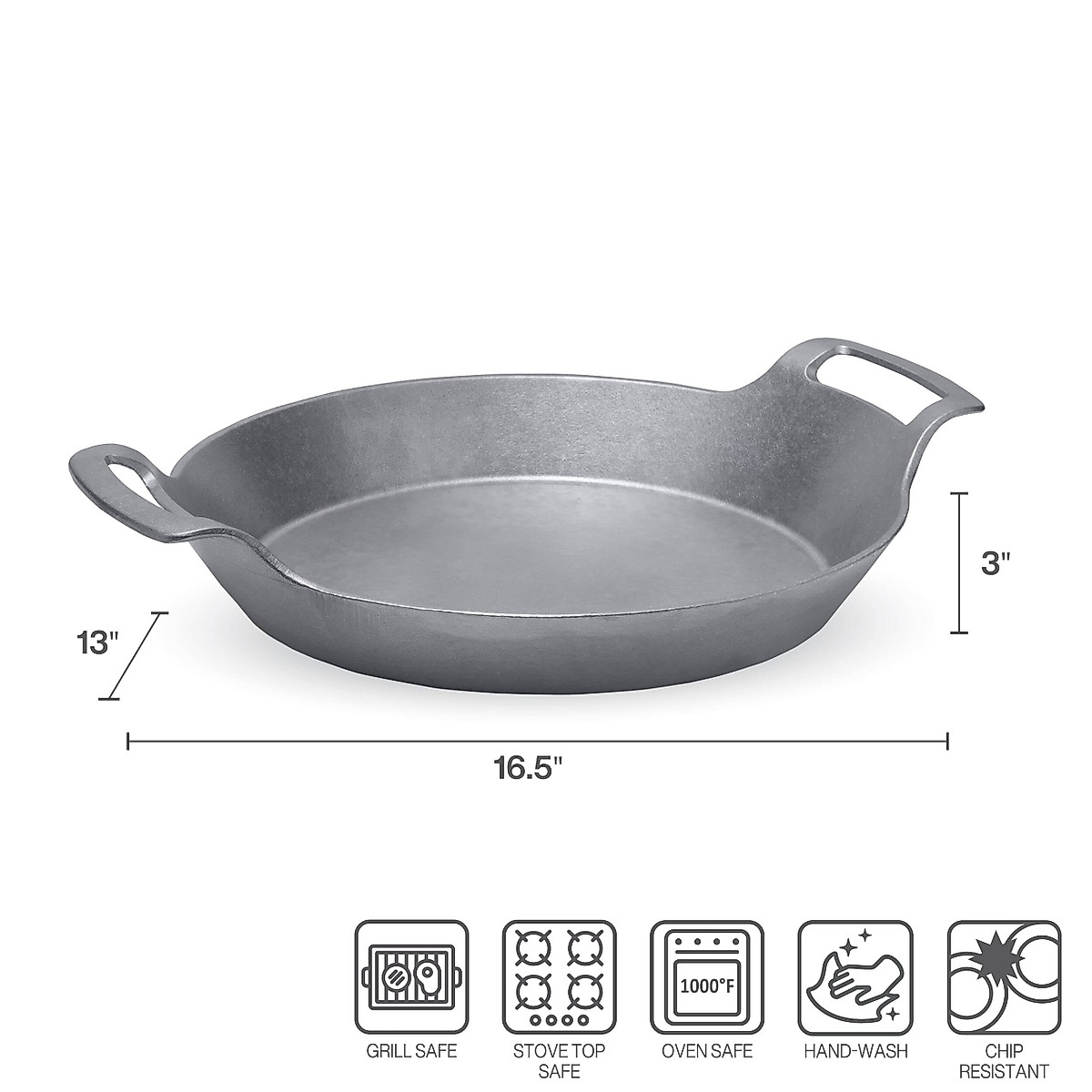 Wilton Armetale Gourmet Grillware Paella Pan