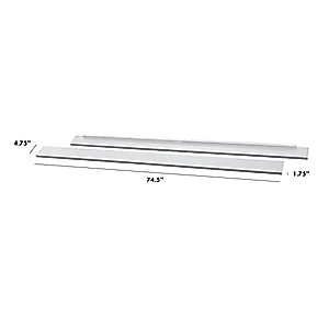 DaVinci Hidden Hardware Twin/Full-Size Bed Conversion Kit (M5789) in White