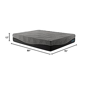 Slumber Solutions Active 12-inch Charcoal Memory Foam Mattress California King