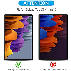 TANTEK [2-Pack Screen Protector for Samsung Galaxy Tab S7(SM-T870/T875,2020) 11 inch,Tempered Glass Film,Ultra Clear,Anti Scratch,Bubble Free
