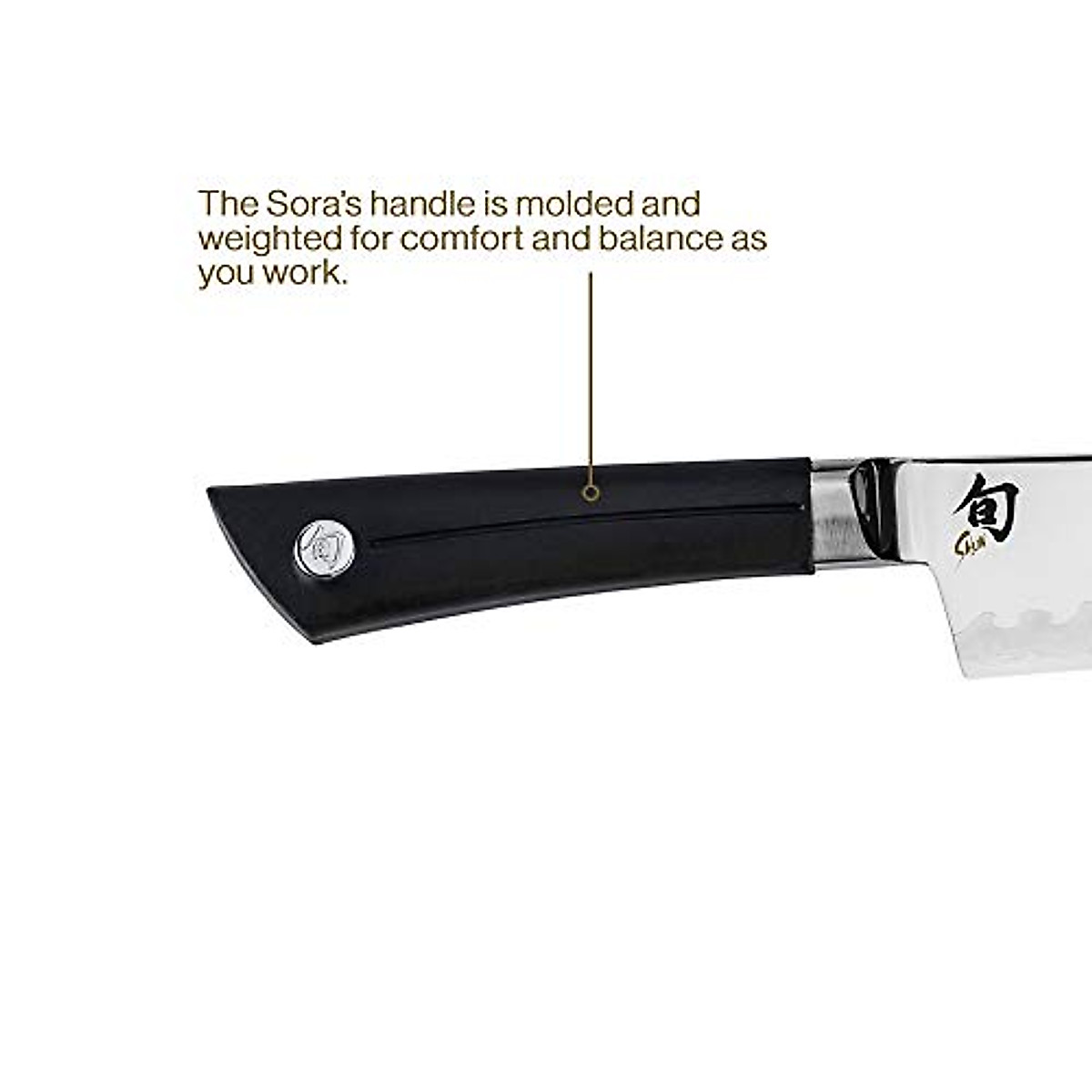 Shun Cutlery Sora Chef's Knife 8” & Saya Sheath, Universal Fit for Chef and Santoku Knives, 7-8 Inch, Beech Wood,