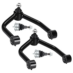 Front Upper Control Arms with Ball Joint for Nissan Titan 2004-2015, for Nissan Armada 2005-2019, Adaption 2-4" Lift Suspension Kit Tubular Adjustable Control Arm, Replacement Suspension Arms 2 PCS