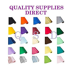 Plastic Party Table Cover Roll - 300 ft. x 40 in. - Premium Disposable Banquet Tablecloth (White) Super Fast Set Up with No Fold or Creases