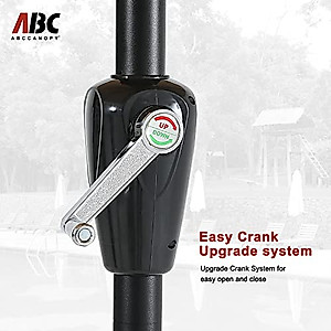 ABCCANOPY Patio Umbrellas 3-Tiers 11FT (Light Gray)