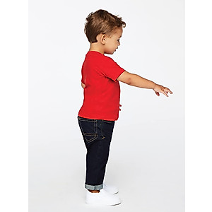 RABBIT SKINS Infant 100% Cotton Jersey Short Sleeve Tee, Orange, 18 Months