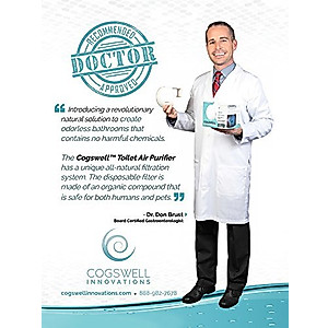 COGSWELL Bathroom Toilet Odor Eliminator No Chemical Air Deodorizer System