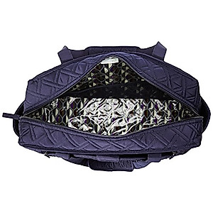 Vera Bradley Women's Microfiber Large Stroll Around Baby Diaper Bag, Classic Navy, One Size