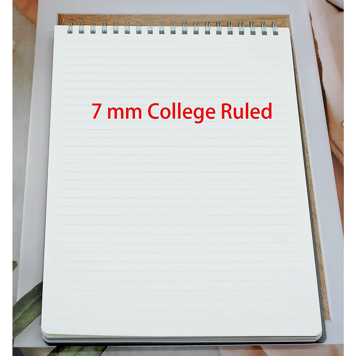 Yansanido Top Bound Spiral Notebook, 4 Pcs 4 Color 9.8 Inch x 6.9 Inch B5 Size Thick Plastic Hardcover 7mm College Ruled Paper 80 Sheets (160 Pages) Journal for School and Office Supplies (4 Pcs B5)