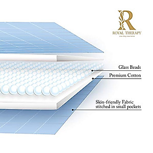 Royal Therapy Weighted Blanket - Heavy 100% Cotton Blankets with Premium Glass Beads (48''x78'' 15lbs, Texas Leather), Suitable for One Person (~150lb) - Use on Twin/Queen Bed