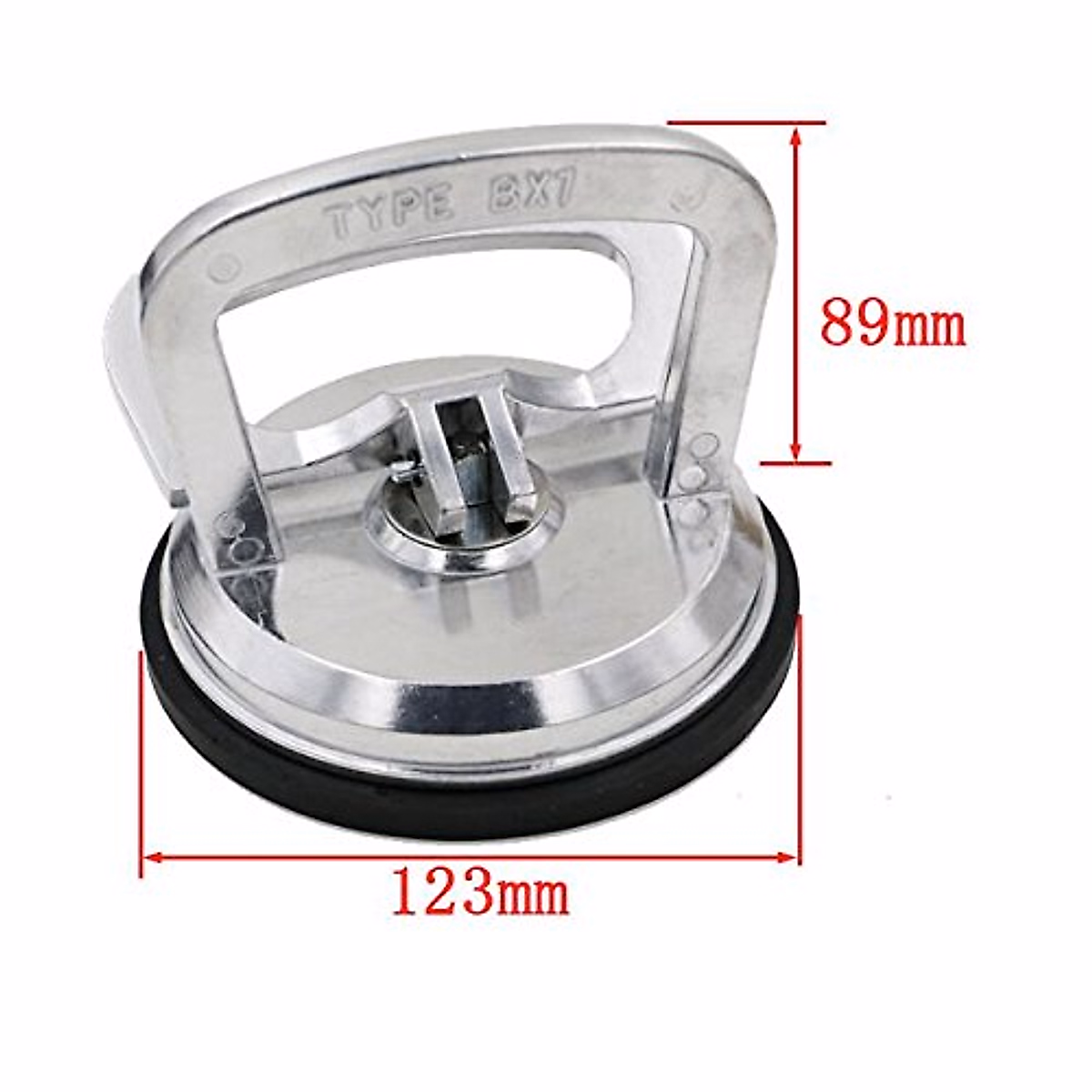 Preamer Heavy Duty Aluminum 110 lb Handle Dent Puller Suction Cup Lifter - 5 inch