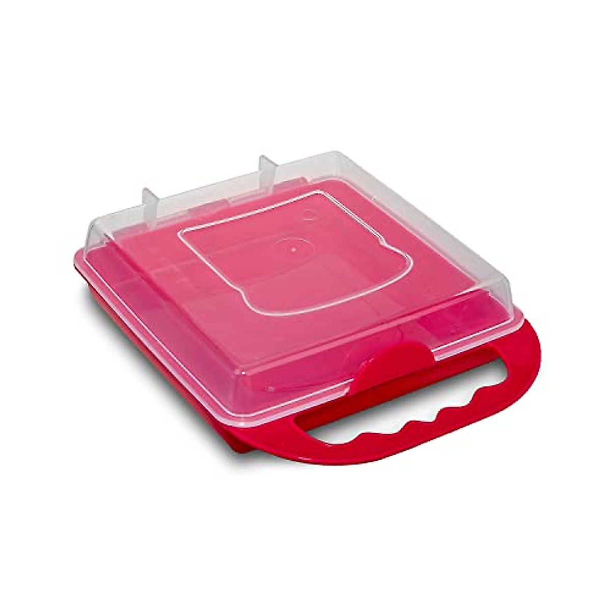 Kitchen & Cabana I 3 Pack of Sandwich Containers I Reusable I BPA Free I Perfect for Smaller Sized Sandwiches I 3 Bright Colors I Easy to Open Lids I Snap Shut with Fun Carrying Handle (3 Pack -