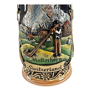 Matterhorn Switzerland German Beer Stein .5L New Mug Germany Limited Edition - Christmas Ornament and Holiday Gift