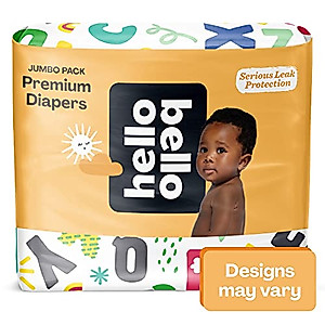 Hello Bello Premium Baby Diapers Size 2 I 120 Count of Disposable, Extra-Absorbent, Hypoallergenic, and Eco-Friendly Baby Diapers with Snug and Comfort Fit I Surprise Boy Patterns