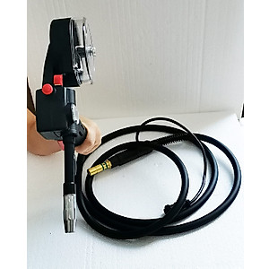 PreAsion 200Amp Spool Gun 3 Meters Cables Fit Miller 300371 Spoolmate 100 Series Miller 180 Aluminum Stainless Steel Iron with 1.1LB 0.8MM Aluminum Welding Wire20pcs Contact Tips