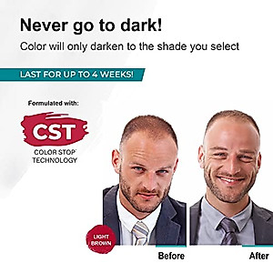 Sport Eyebrow Colorant, Men's Long Lasting Treatment to Cover Gray Brow Hairs, Medium Brown