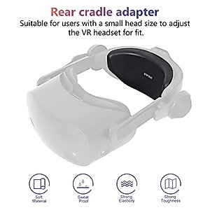 VR Head Rear Pad Replacement for HP Reverb G2 and Valve Index VR Headset Memory Foam Back Sponge Adjustable Portable Cradle Fit Small Head（Compatible with More Similar VR Headset）