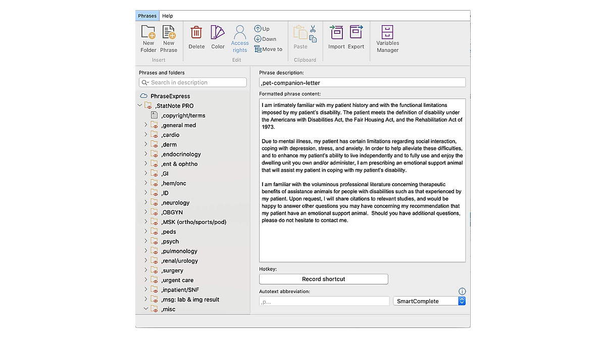 StatNote Ninja Stick - 1,000+ Medical Templates