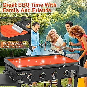 Griddle Mat Silicone for Blackstone 28 inch Griddle Scraper Heavy Duty Griddle Cover Griddle Grill Blackstone Accessories Food Grade Protector with Scraper Kit Protect Your Griddle from Dirt & Rust