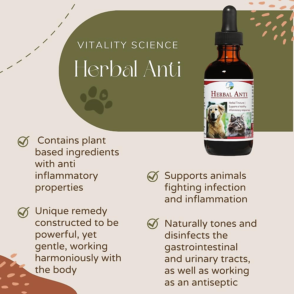 Herbal Anti for Dogs - Promotes a Normal Inflammatory Response