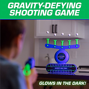 USA Toyz AstroShot Zero GSX Shooting Games for Kids - Nerf Compatible Glow in The Dark Floating Ball Targets for Shooting with Foam Blaster Toy Gun, 10 Floating Ball Targets, and 5 Flip Targets