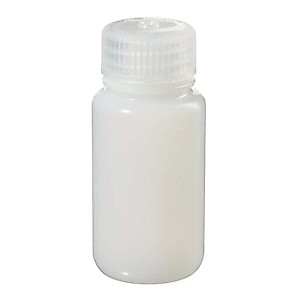 Nalgene 2104-0004 Wide-Mouth Bottle, HDPE, 125mL (Pack of 12)