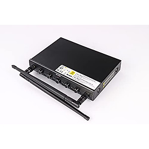 Debra Audio Pro UHF 4 Channel Wireless Microphone System with Cordless Handheld Lavalier Headset Mics, Metal Receiver, Ideal for Karaoke Church Party (with 4 Handheld (A))