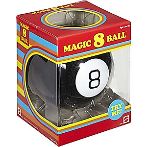 Mattel Games Magic 8 Ball Kids Toy, Retro Themed Novelty Fortune Teller, Ask a Question and Turn Over for Answer