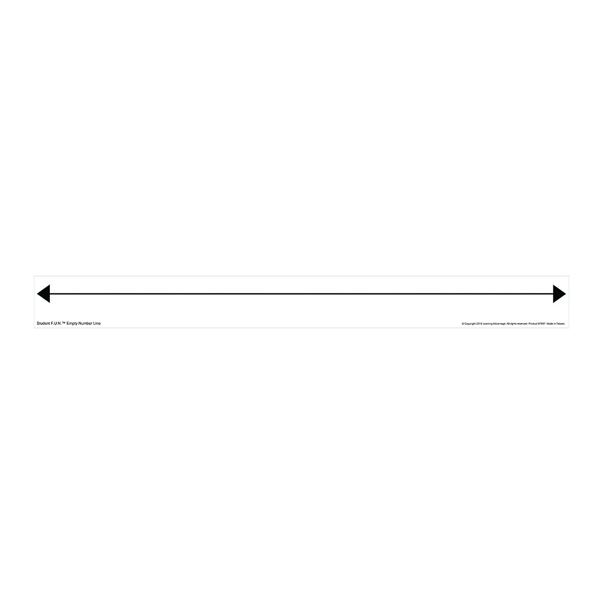 LEARNING ADVANTAGE - 7997 Learning Advantage F.U.N. Number Line Student Set, Set of 10, 1.75 x 17.5 Inches