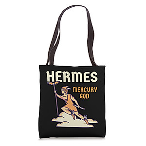 Hermes God Greek Mythology - Mercury God Zeus Son Tote Bag