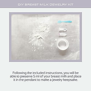 Breast Milk Jewelry DIY Kit - Stainless Steel Keepsake for Breastfeeding Moms