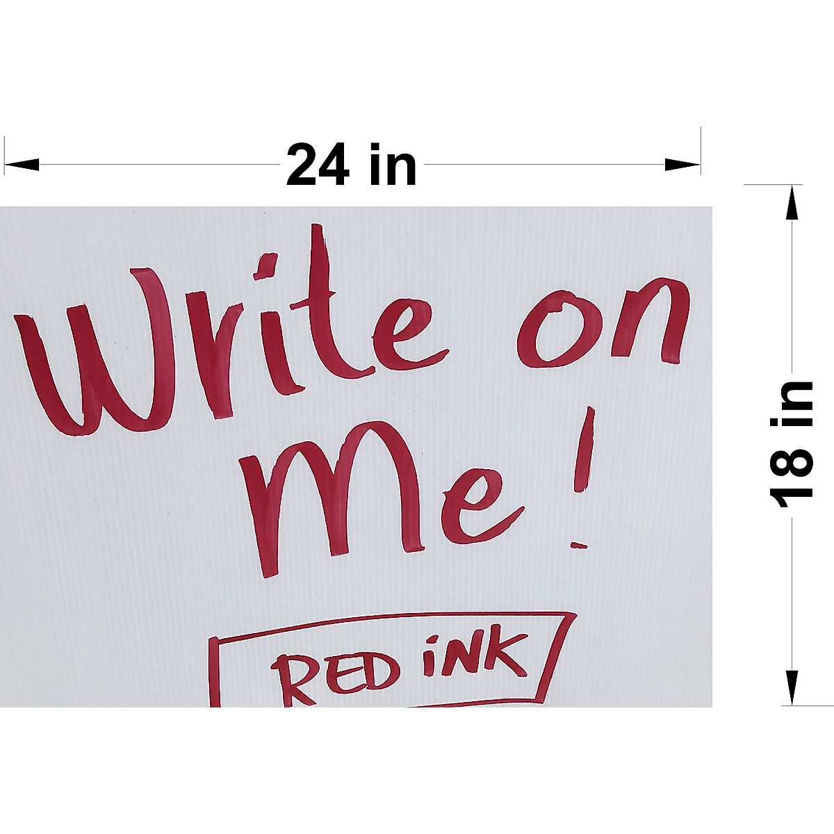 Yard Signs 50 Pack, White Blank Signs 18 x 24 inch 4mm Corrugated Plastic Sign Board, Bundles of 50Pieces, Great for Advertising Any Events, Ship same Day (50SIGNS18X24)