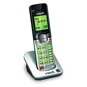 VTech CS6509 Accessory Cordless Handset, Silver/Black | Requires VTech CS6519 or CS6529 to Operate