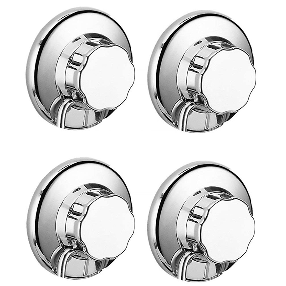 SANNO Suction Cups replacement for shower caddy sope dish double hooks- Set of 4 Suction Cups