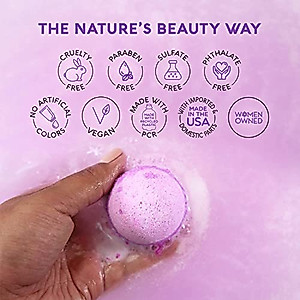 Nature's Beauty Lavender Chamomile Sleep Bath Bomb Gift Set Multi-Pack- Luxury Fizzy Relax Spa Bomb w/Vanilla + Citrus Scent Made with Coconut Oil + Witch Hazel, 17.5 oz | 10 ct ea (2 Pack)