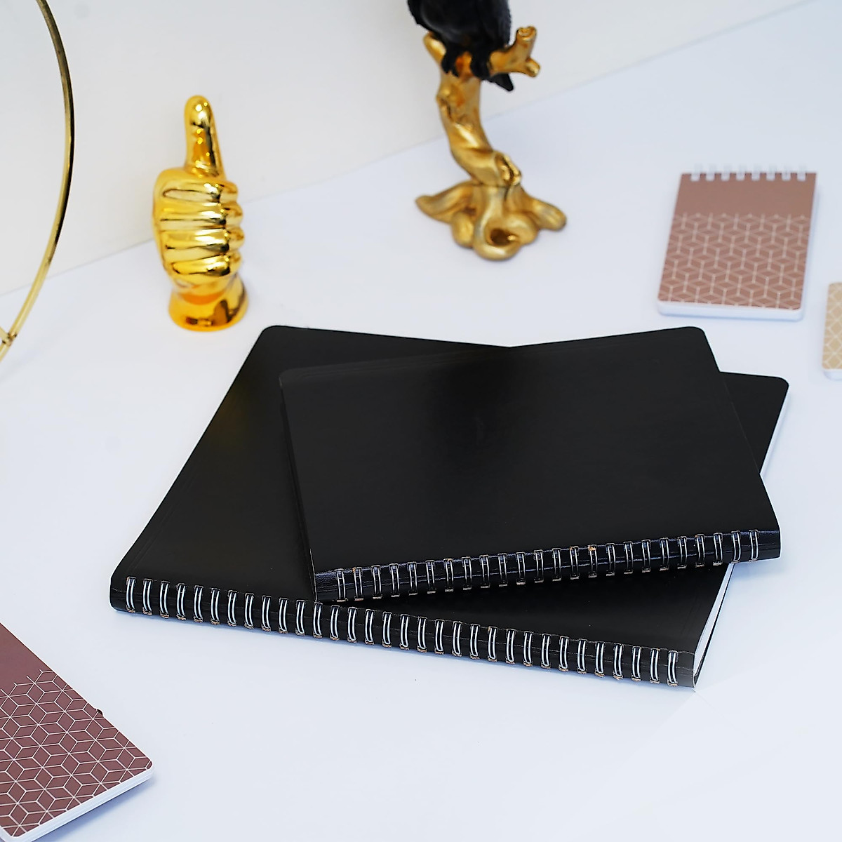 2023 Ensight Tabbed Appointment Book & Planner (8.5 x 11) inches, Daily Hourly Weekly Planner, Calendar and Schedule Book 15-Minute time Slots, Durable Twin-Wire Fastening, Business and Personal (2023 Black New Edition)