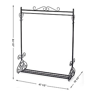 Mango Steam Sheffield Garment Rack, (64.5 H x 47.5 L Inches)
