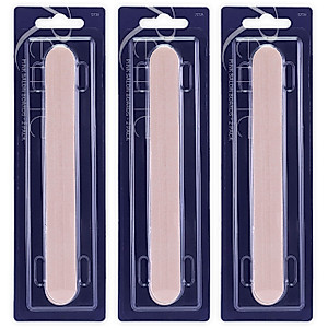 REFINE Pink Salon Boards Cushioned Nail Files, Fine/Extra-Fine 280/320 Grit for Natural Nail Manicure and Pedicure, 6 Count