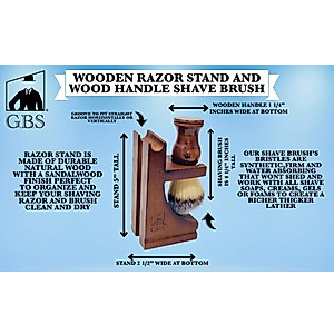 G.B.S Complete Men’s Wood Shaving Set