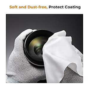 K&F Concept 77mm Lens Cap, 9-in-1 Center Pinch Lens Cover + Anti-Loss Keeper Leash + Microfiber Cleaning Cloth Kits Compatible with Nikon, Canon, Sony, Fujifilm Camera Lenses