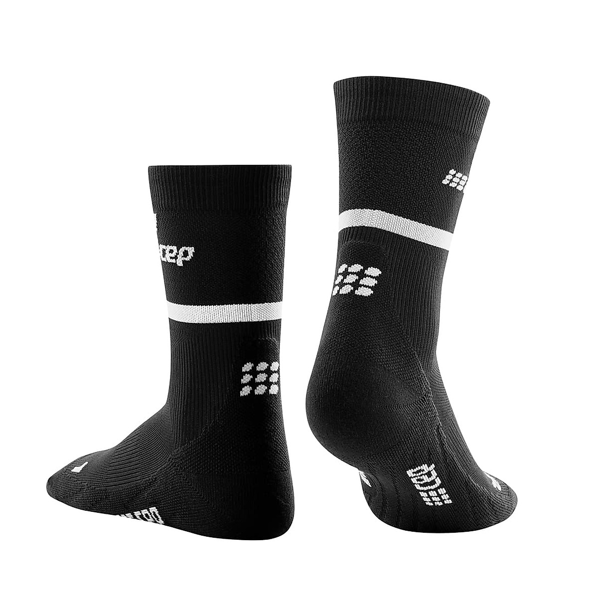 The Run Socks Mid Cut 4.0, Black, Men, III