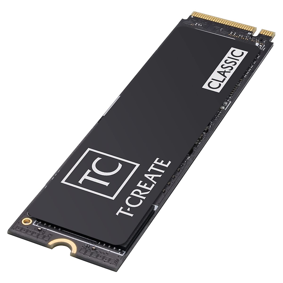 TEAMGROUP T-CREATE Classic 1TB Read/Write up to 7,200/6,200MBs 600TBW for Creators NVMe M.2 PCIe Gen4x4 3D NAND TLC SSD w/SLC Cache TM8FPM001T0C329