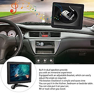 8 Inch TFT LED Monitor, Computer Monitor Support VGA, HD Multimedia Interface, AV, BNC, USB, DC, Mini Monitor with Dual Speakers and Remote Control