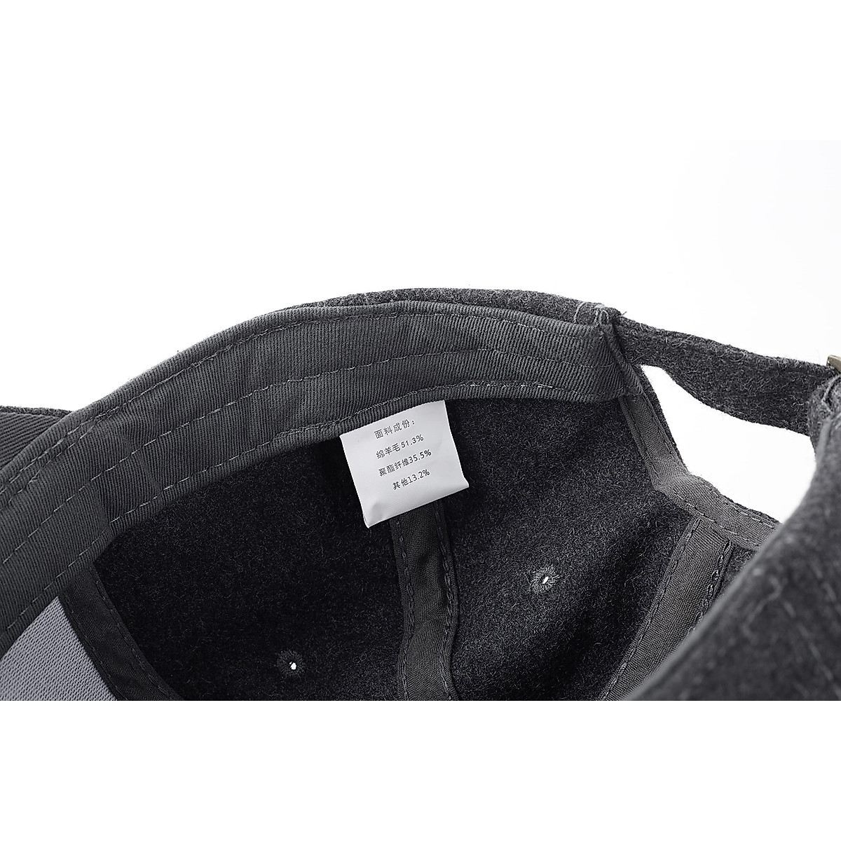 Save Green Life Adjustable Size of Warm Cashmere Baseball Cap Wool Hat Winter Unisex (Dark Gray), One