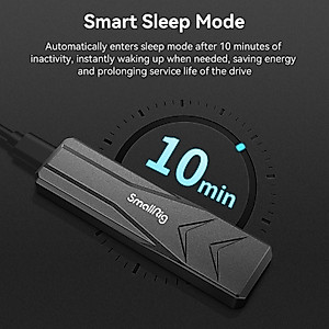SmallRig M.2 SSD Enclosure NVME&SATA Dual-Protocol Enclosure SD-01 for Mac, Windows Linux, USB 3.1 Gen2 10Gbps, Compatible with Camera, Computer, Mobile Phones, Game Consoles - 3479