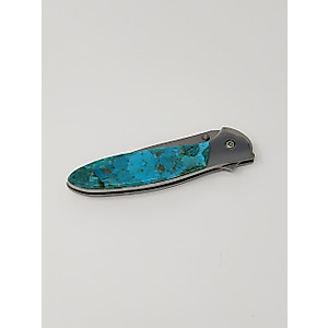 Santa Fe Stoneworks Solid Turquoise Leek A/O Knife