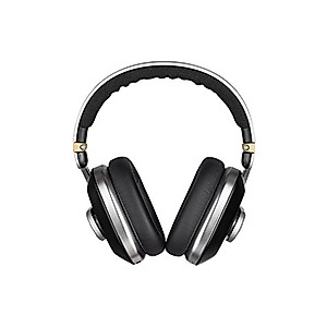 Blue Satellite Premium Wireless Noise-Cancelling Headphones with Audiophile Amp (Black)