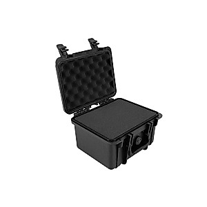 Monoprice Weatherproof/Shockproof Hard Case - Black Ip67 Level Dust and Water Protection Up to 1 Meter Depth with Customizable Foam, 10" x 9" x 7", 6.6 Liter
