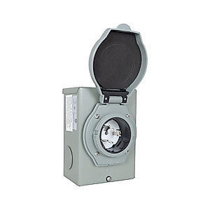 labwork 50 A Power Inlet Box SS 2-50P PB50 125/250 Volt 12500 Watts Generator Transfer Switch 3R