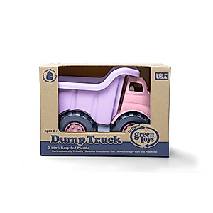 Green Toys Dump Truck in Pink Color - BPA Free, Phthalates Free Play Toys for Improving Gross Motor, Fine Motor Skills. Play Vehicles