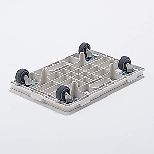 MUJI 82007848 Polypropylene Flat Dolly That Can be Connected to Vertical or Horizontal, Approx. Width 10.8 x Depth 16.1 x Height 3.0 inches (27.5 x 41 x 7.5 cm)